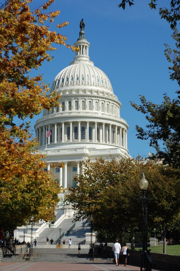 De Bouw Van Het Capitool Van Verenigde Staten, Washington DC ...