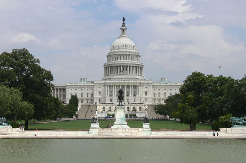 De Bouw Van Het Capitool, Washington DC Stock Foto - Image of monument ...