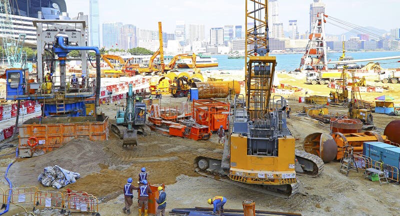 De Bouwconstructie Van Hongkong Redactionele Stock Foto - Image of ...
