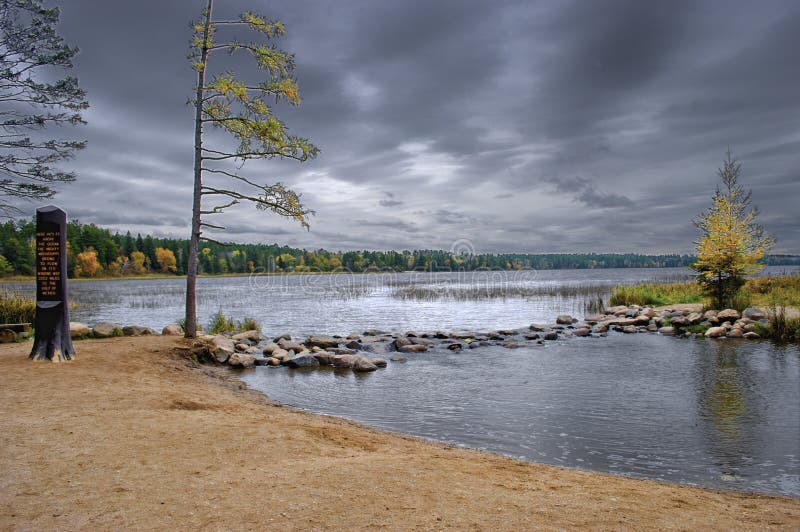 De Bovenloop Van De Rivier Van De Mississippi Stock Afbeelding - Image ...