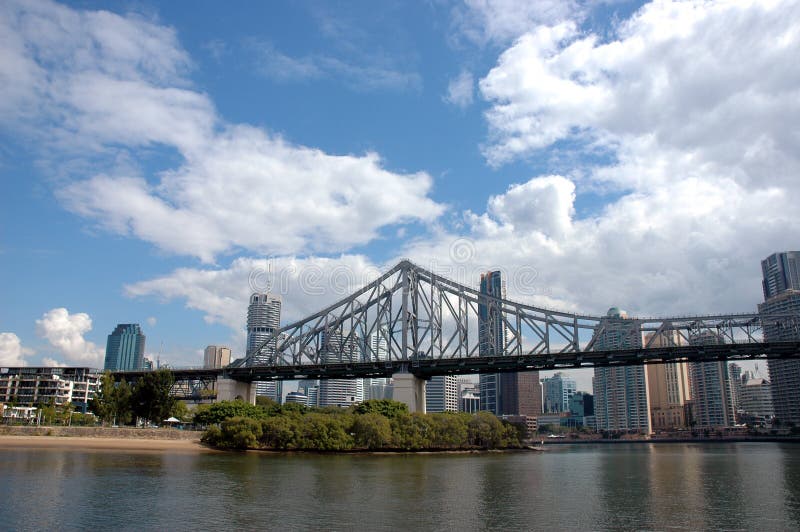 De Brug Van Het Verhaal Van Brisbane Stock Foto - Image of blauw ...