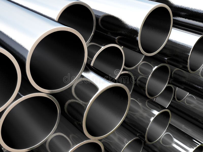 Metalen buizen stock illustratie. Illustration of profiel - 26450228
