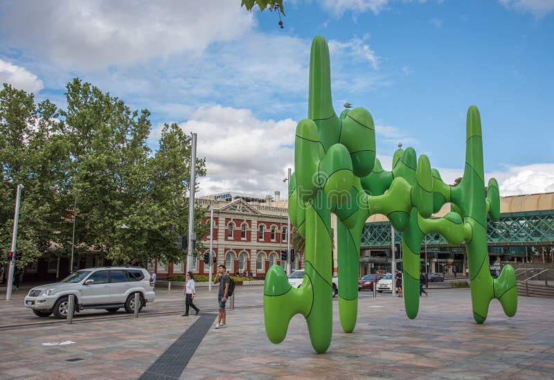 De Cactus Van Perth in Forrest Place Redactionele Foto - Image of wijk ...
