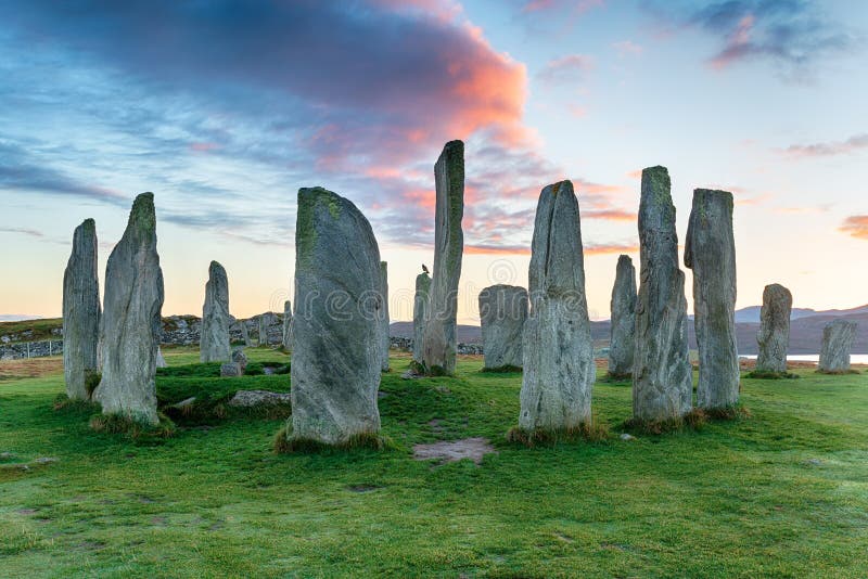 Callanish III Steencirkel, Eiland Van Lewis, Buitenhebrides, Schotland ...