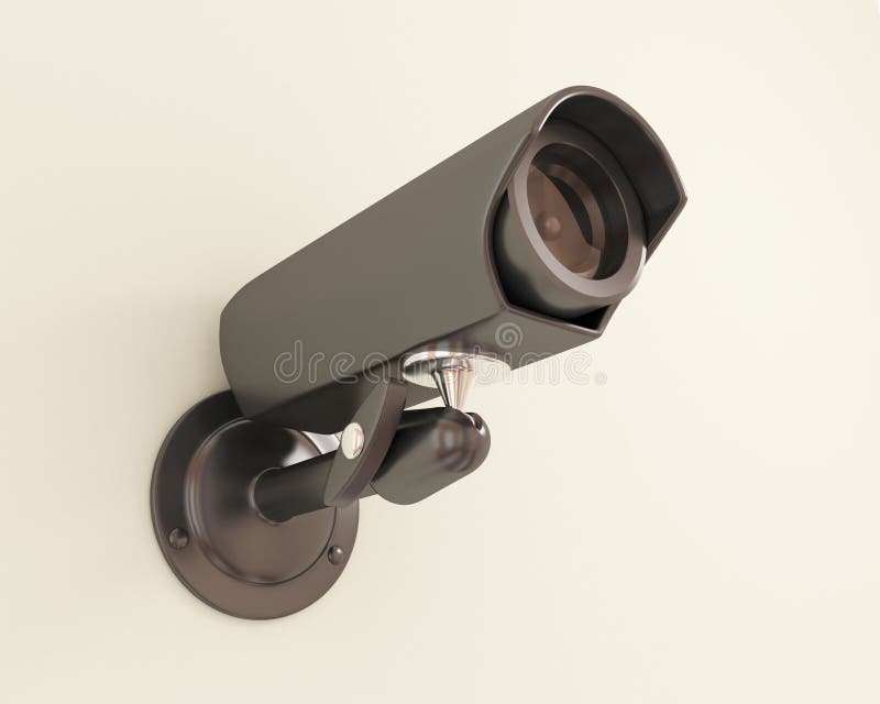 Het Plafondzwarte Van De Observatiecamera Stock Illustratie ...