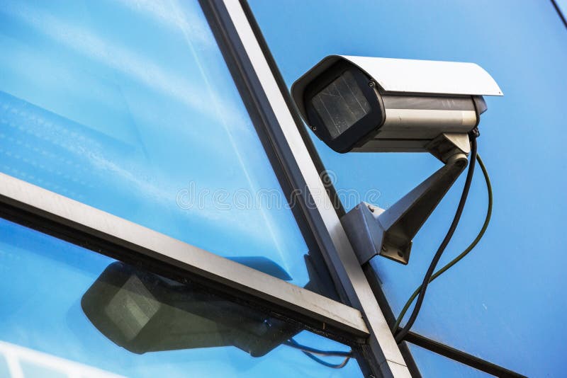 Veiligheidscamera En Veiligheid in Een School Stock Afbeelding - Image ...