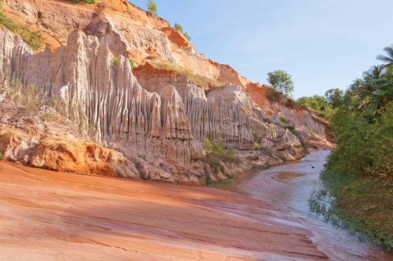 De Canion Van De Feestroom. Mui Ne. Vietnam Stock Foto - Image of ...