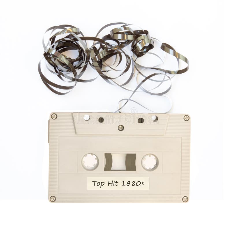 Cassettebandje met label stock foto. Image of verouderd - 29020912