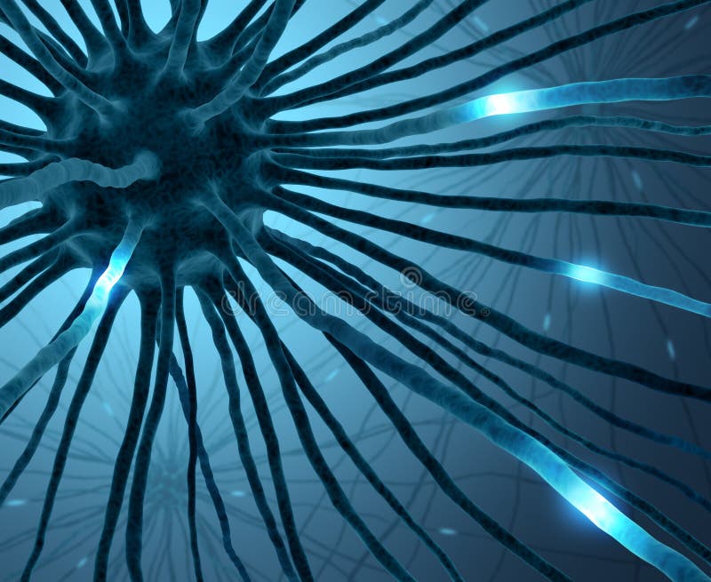 De Cel van de zenuw stock illustratie. Illustration of energie - 21394937