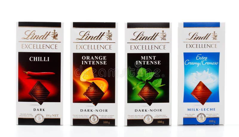 De Het Zwitserse Gouden Fruit Van Lindt En Chocolade Van De Noot ...
