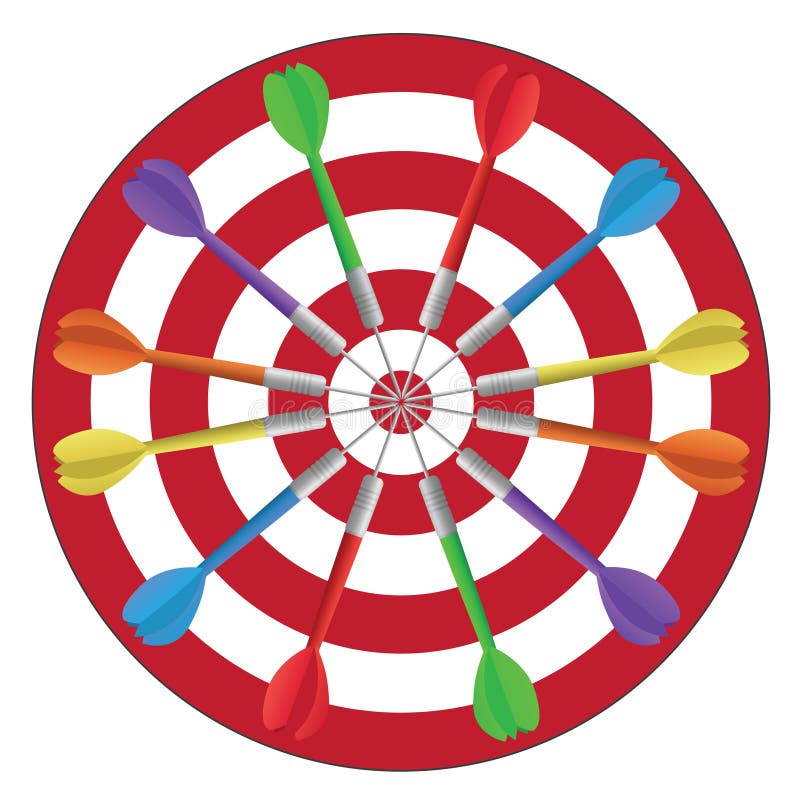 De Cirkel van pijltjes vector illustratie. Illustration of pijltje ...