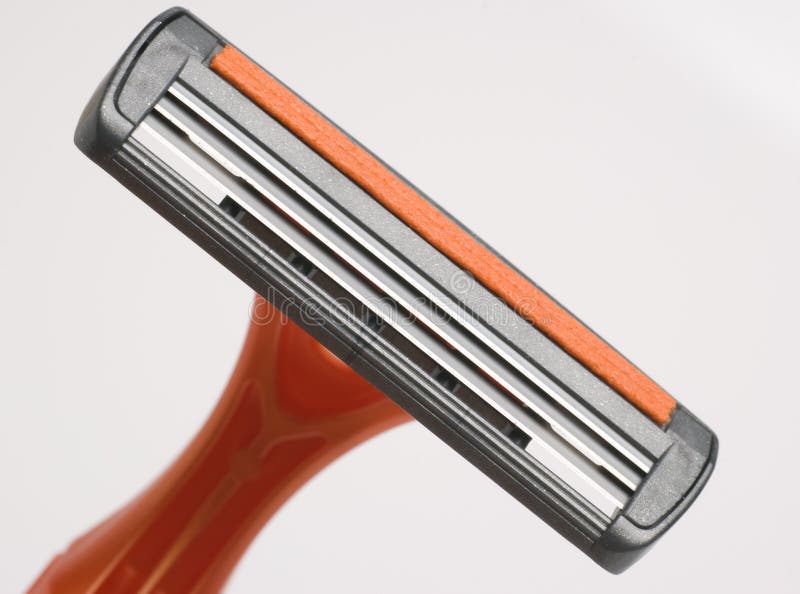 Close-up Van Een Scheermesje Stock Afbeelding - Image of geïsoleerd ...