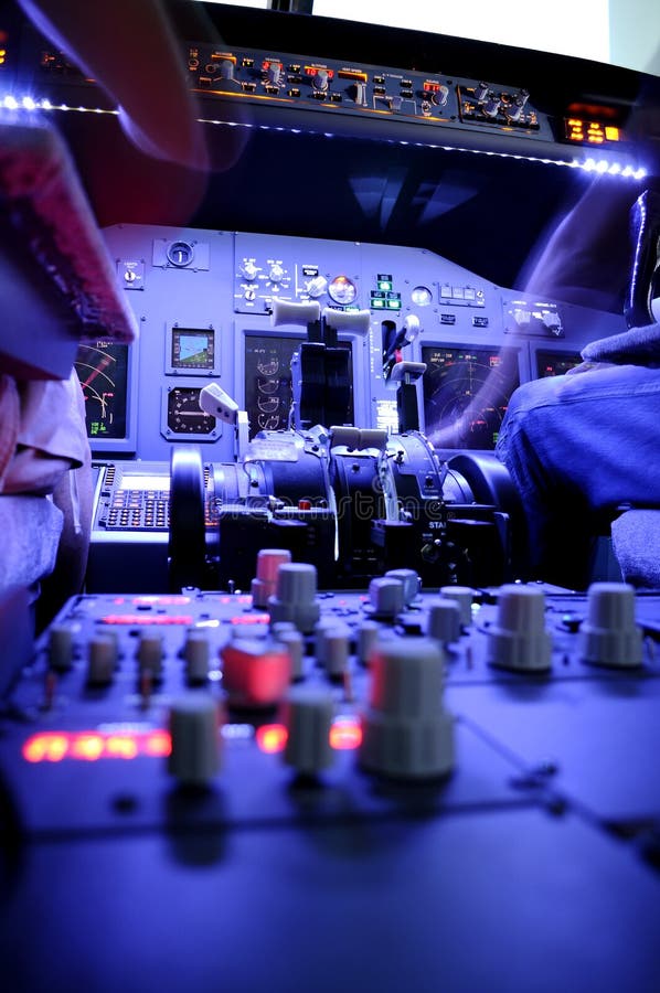 De Cockpit van Boeing stock foto. Image of vertoning - 10684710