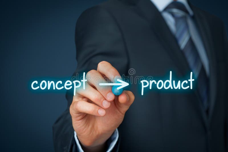 De Concepto Al Producto Final Imagen de archivo - Imagen de encargado ...