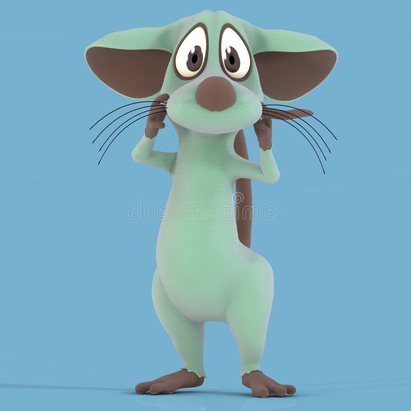 Schattige Cartoon Muis Of Rat Stock Illustratie - Illustration of ...