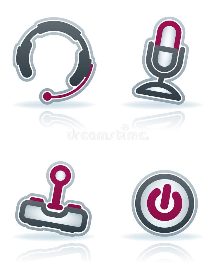 De Delen van de computer vector illustratie. Illustration of grijs ...