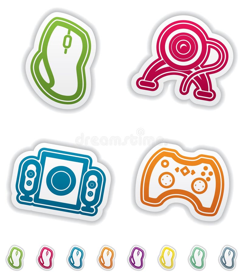 De delen van de computer vector illustratie. Illustration of computer ...