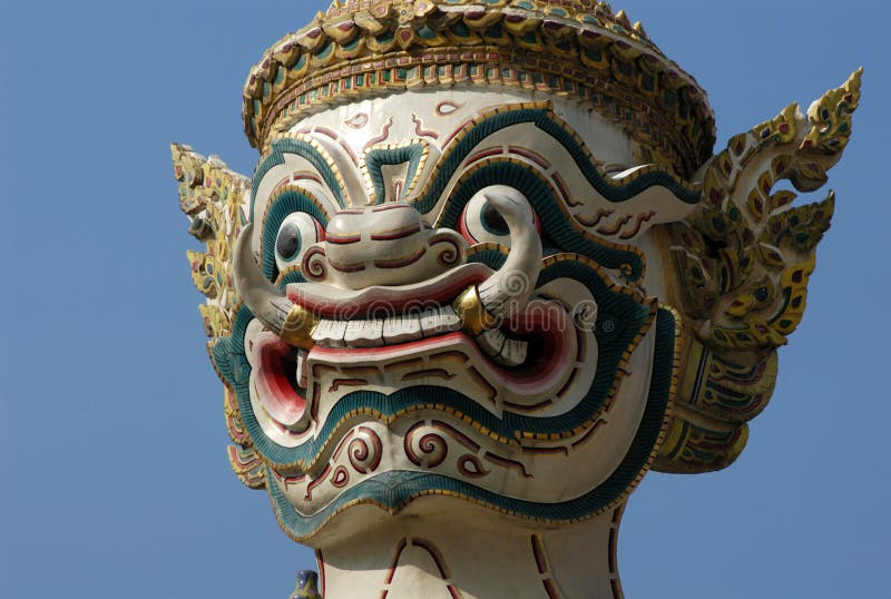 De maskers van Khon stock foto. Image of thailand, historisch - 13385136