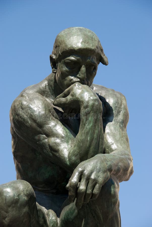 De Denker van Rodin redactionele stock afbeelding. Image of ...