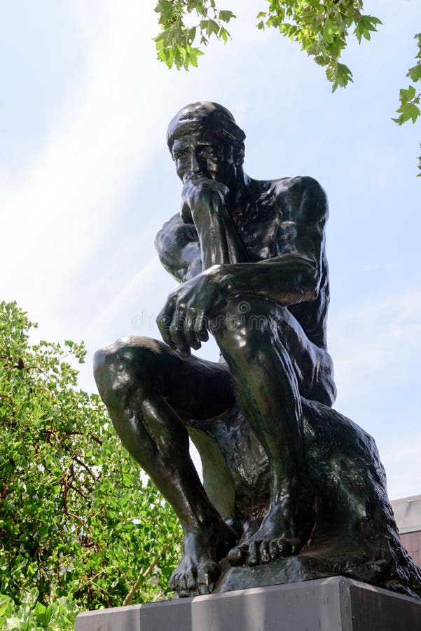 De Denker Van Auguste Rodin in Norton Simon Museum Redactionele Stock ...
