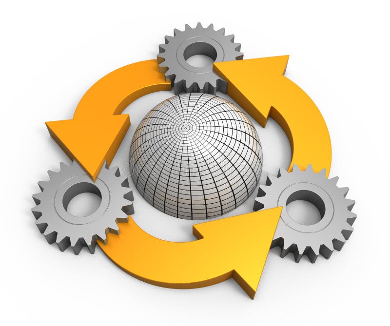 De Diagrammen Van Het Proces Stock Illustratie - Illustration of ...