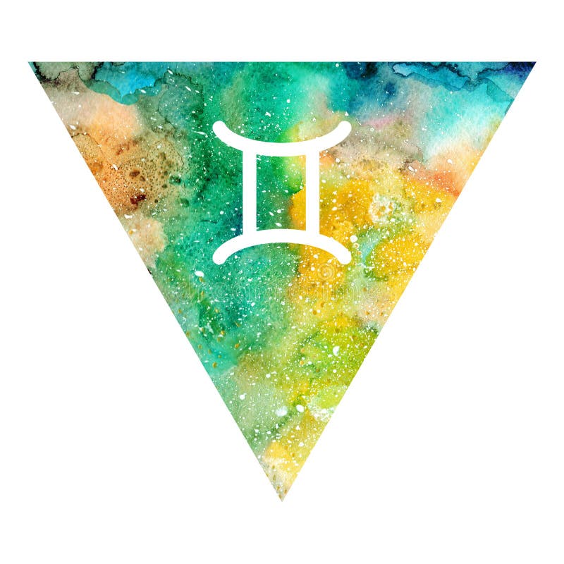 De Dierenriemteken Van Tweeling Stock Illustratie - Illustration of ...