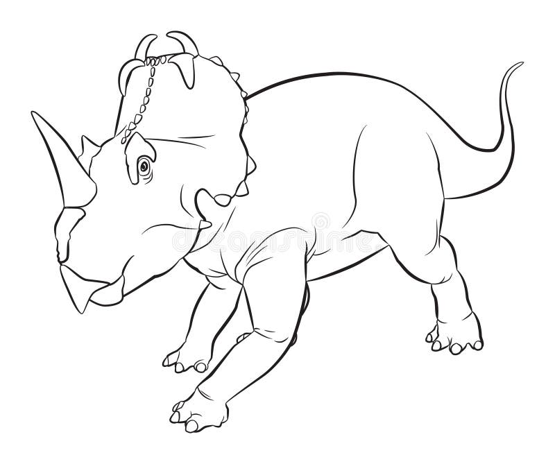 De Dinosaurus Van Centrosaurus Vector Illustratie - Illustration of ...