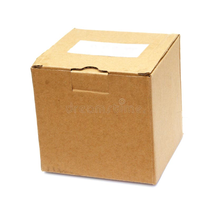 Kartonnen doos stock afbeelding. Image of houder, verpakker - 14501091