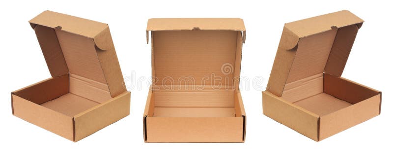 De doos van het karton stock afbeelding. Image of bruin - 23698615