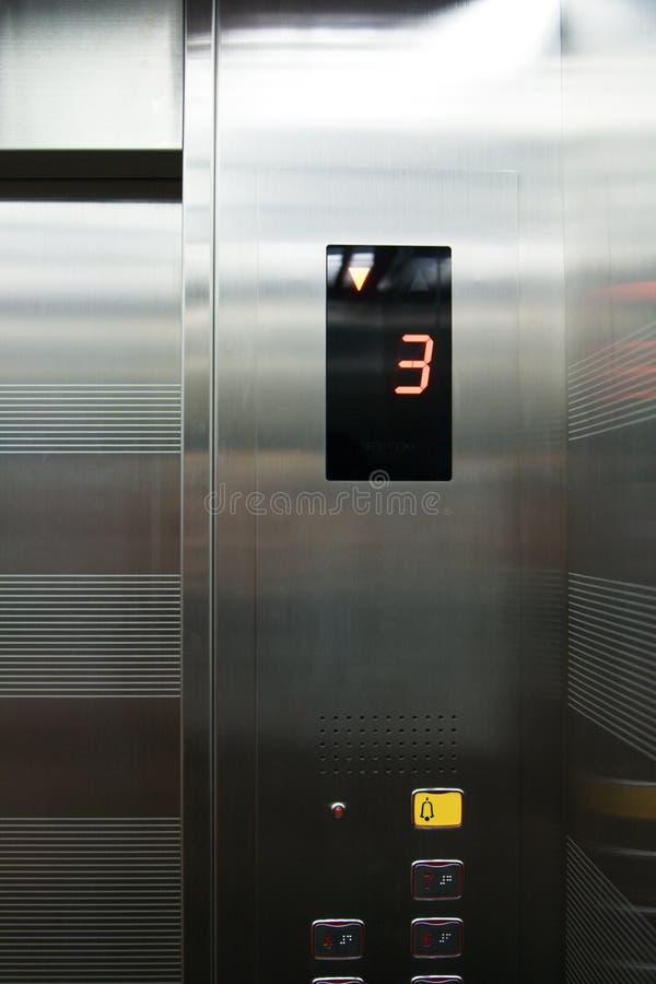 De drukknop van de lift stock afbeelding. Image of aantal - 12205225