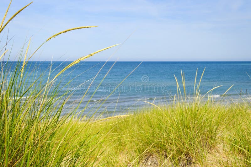 De Duinen Van Het Zand Bij Strand Stock Foto - Image of scenario ...