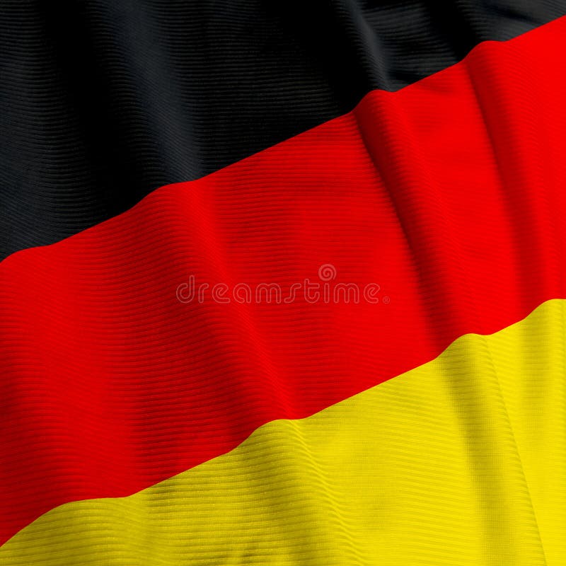 De Duitse Close-up Van De Vlag Stock Afbeelding - Image of rood, streep ...