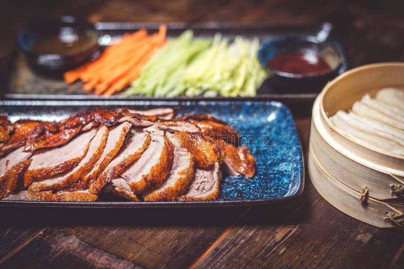 De eend van Peking stock afbeelding. Image of menu, gastronomisch ...