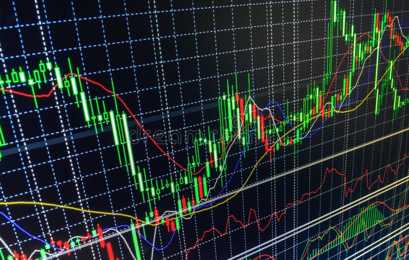 De Effectenbeurs Citeert Grafiek Stock Foto - Image of economie ...