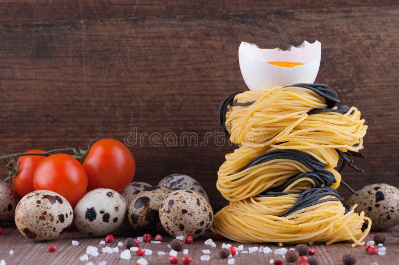 Zelfgemaakte Italiaanse Engelenhaar Pasta Stock Afbeelding - Image of ...