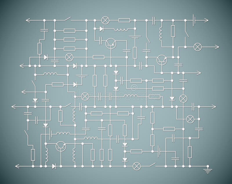 De elektrische regeling vector illustratie. Illustration of contour ...