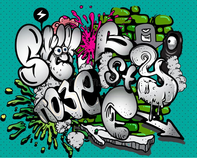 Johnny name text graffiti stock illustratie. Illustration of tekst ...