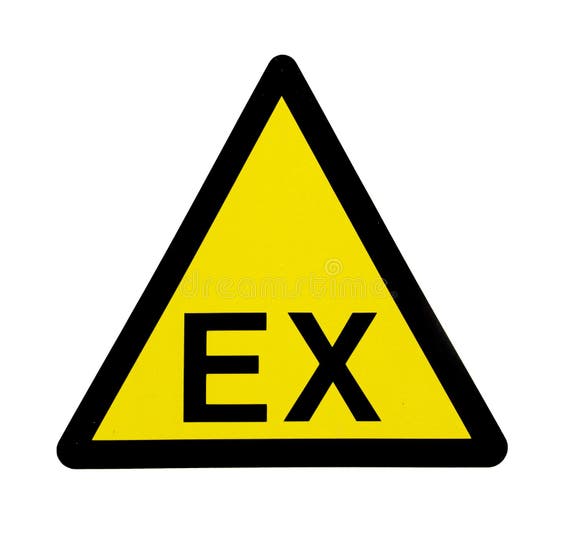 Gevaar: Explosieve Atmosfeer Stock Afbeelding - Image of symbool ...