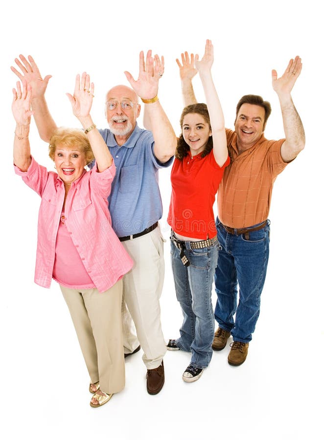 Familiegejuich stock foto. Image of wijfje, kleinkind - 5250534