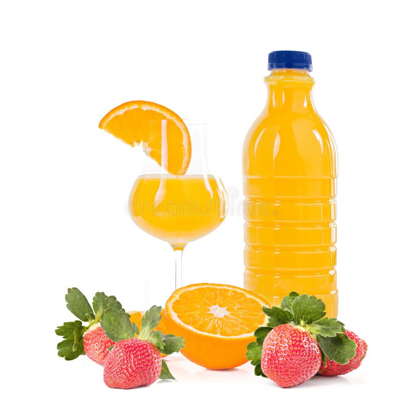 De Fles En De Bessen Van Het Jus D'orange Stock Foto - Image of dieet ...
