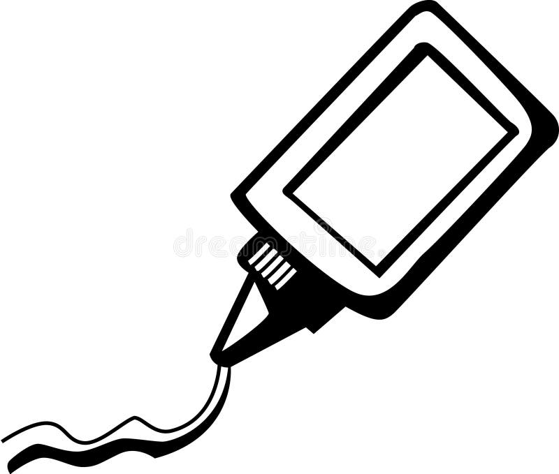 Lijm Zwart Wit Clipart