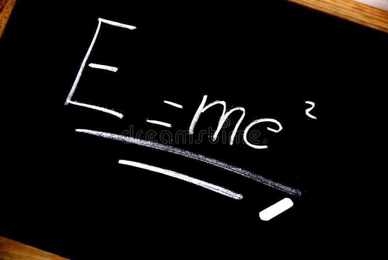 De formule van Einstein stock afbeelding. Image of vergelijking - 9735711
