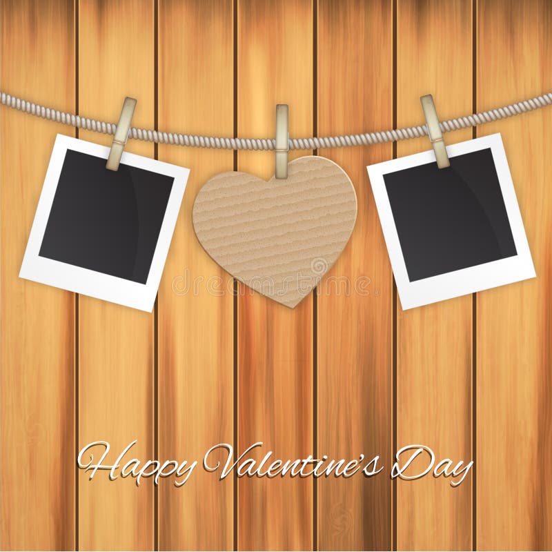 De Frames En Het Hart Van De Foto Vector Illustratie - Illustration of ...