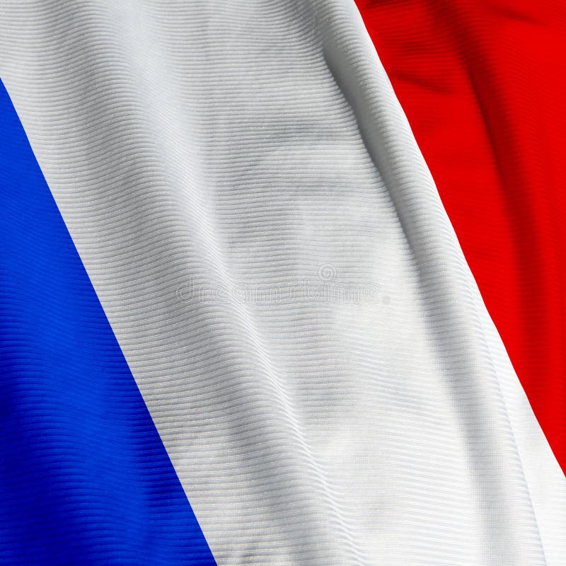 Close-up Van De Franse Vlag Stock Foto - Image of symbool, patriottisme ...