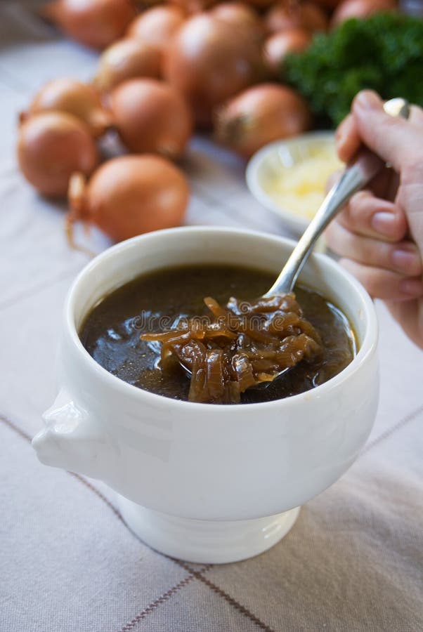 De Franse Soep van de Ui stock foto. Image of frans, maaltijd - 14781088