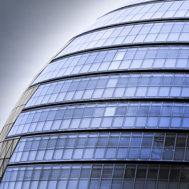 De Futuristische Bouw Van Het Bureau Stock Afbeelding - Image of gebouw ...