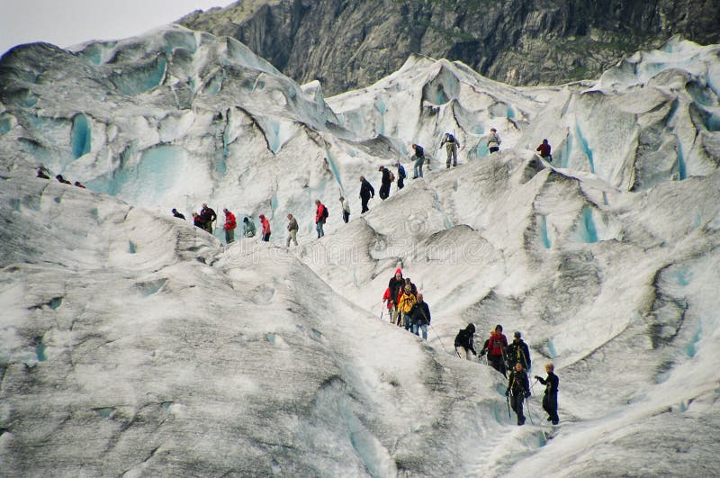 De Gang Van De Gletsjer, Noorwegen Stock Foto - Image of bergen, berg ...