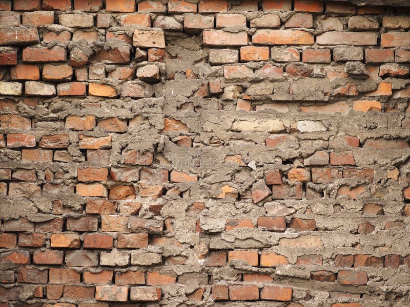 De gebroken muur stock afbeelding. Image of rood, openlucht - 53704631