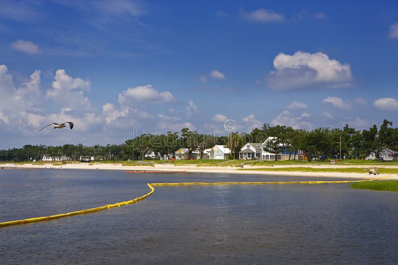 De Gele Boom Van De Olie & Baai, De Kust Van De Golf Stock Foto - Image ...