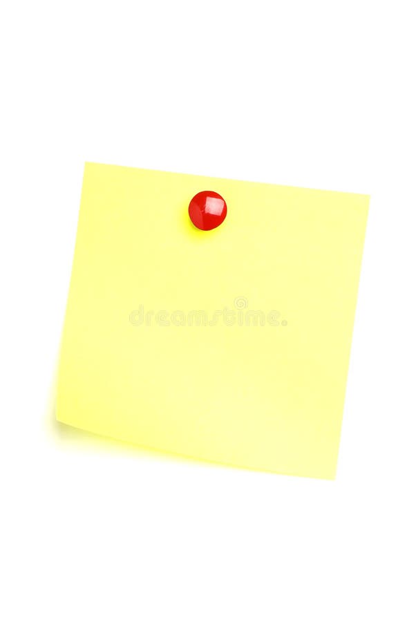 De Gele Nota Van De Post-it Stock Afbeelding - Image of post, schot ...